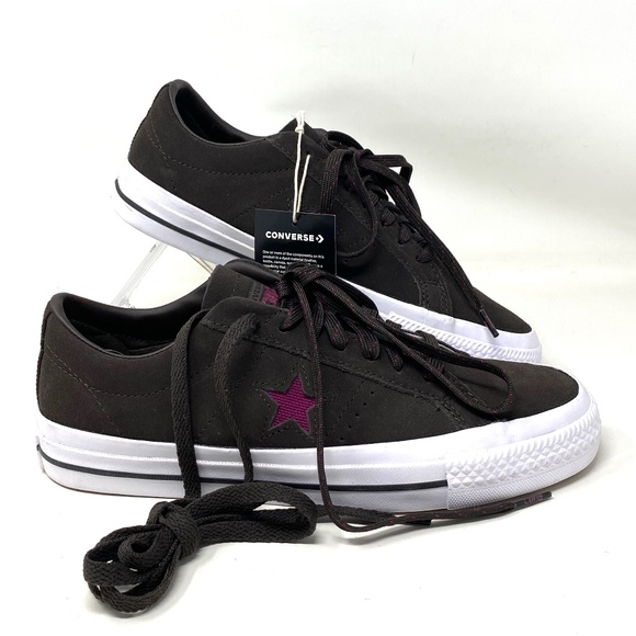 Converse | Shoes | Converse Cons One Star Pro Ox Low Top Suede Brown ...